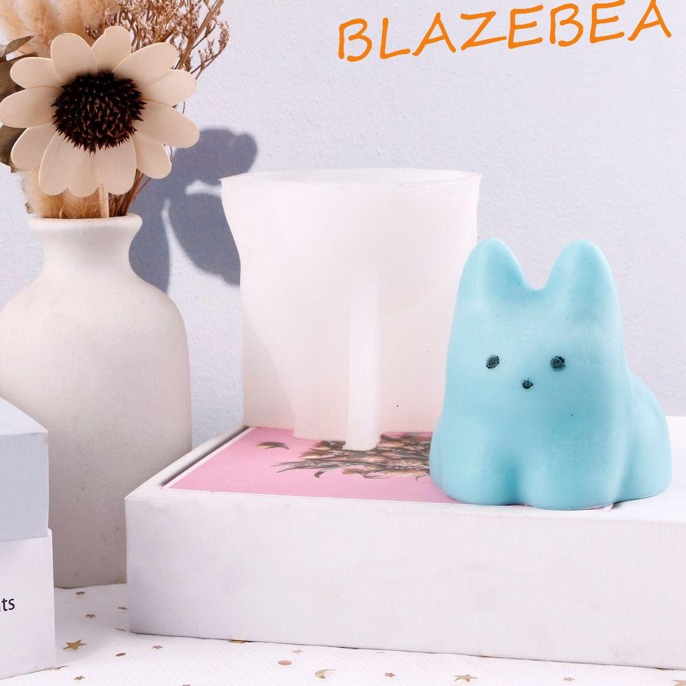 Blazebea แม่พิมพ์เยลลี่แมว, แม่พิมพ์ซิลิโคนพุดดิ้ง 3D, เครื่องมือขนมไม่มีกลิ่นเกรดอาหารเทียนแบบ ...