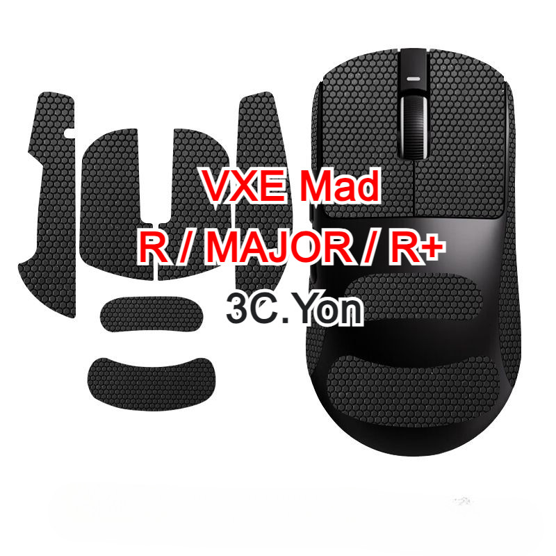 เมาส์ผิว Anti-Slip ด้านข้างสําหรับ VXE Mad R MAJOR R + เมาส์สําหรับเล่น ...