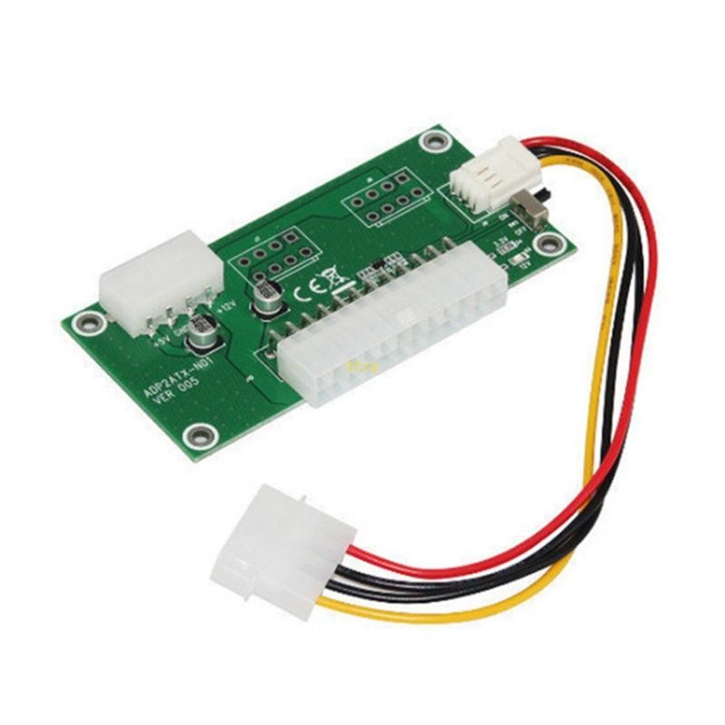 Bt ATX 24Pin to Molex 4Pin Sync Starter Dual PSU Power Supply Sync ...