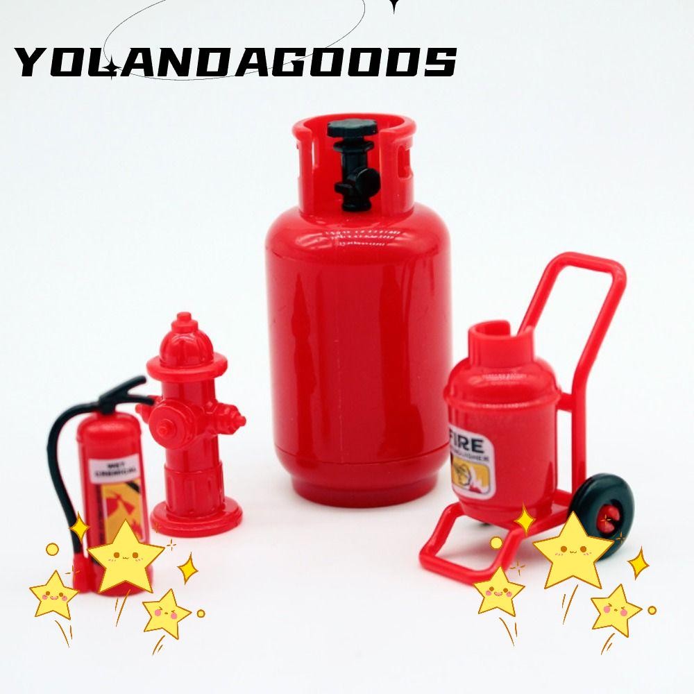 Yola Dollhouse Miniature ฉาก Props, Fire Hydrant ตุ๊กตาพลาสติก Mini ...