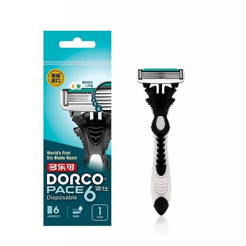 Dorco/dorco เกาหลี 6 ชั้นมีดโกนมีดโกนผู้ชายน้ําหนักเบามีดโกนมีดโกนด้วยตนเอง | Shopee Thailand