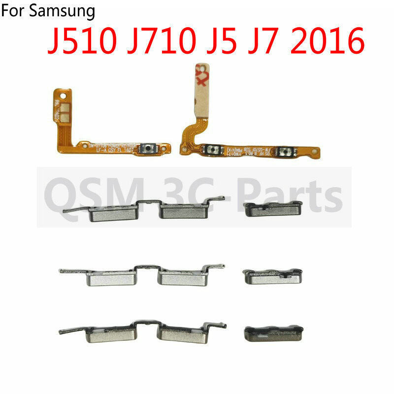 สําหรับ Samsung Galaxy J510 J710 J5 J7 2016 เปิดปุ่มด้านข้างปรับระดับเสียง Flex Cable อะไหล่ ...