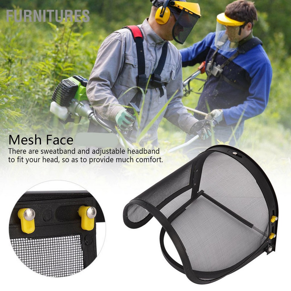Furnitures Full Mesh Safety Face Mask Shield หน้ากากหน้าจอสำหรับการทำ ...