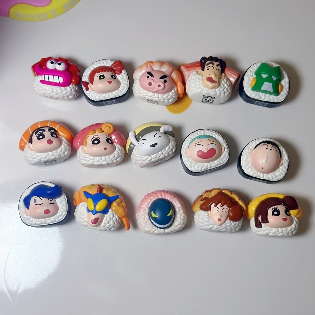[ของแท้] POPMART POP BEAN SUSHI Series Set 15 Designs Crayon Mini Shin ...