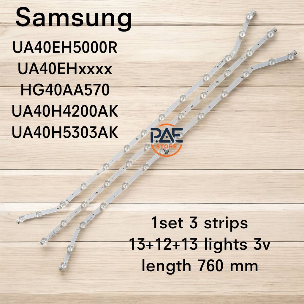#หลอดแบล็คไลท์ Backlight TV Samsung ซัมซุง รุ่น UA40EH5000R ...