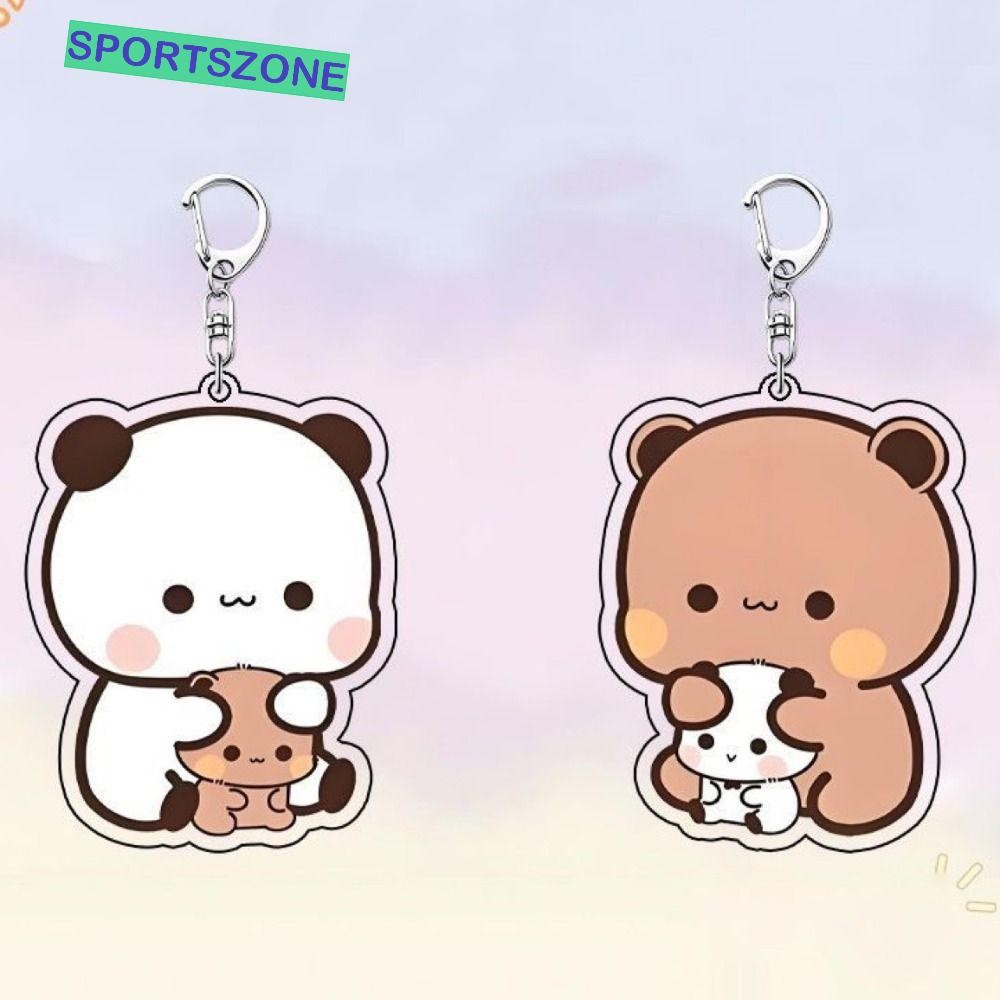 SPORTSZONE การ์ตูน Bubu Dudu Key Chain, อะคริลิค Sweet Bubu Dudu พวง ...