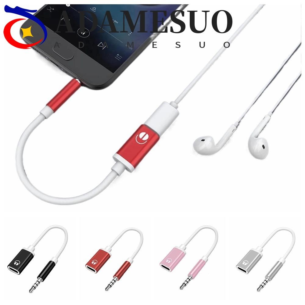 ADAMESUO ตัวแปลง Type-c ชาย 3.5 มม., ตัวแปลงหูฟัง Aux Cable Type-C ถึง 3.5 มม.ตัวแปลงแจ็ค, แบบ ...