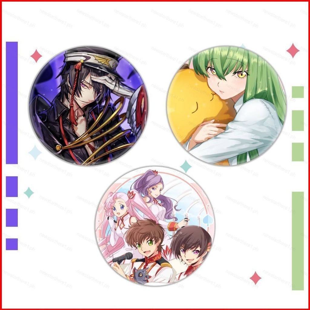 Jason CODE GEASS Lelouch of the Rebellion knight of seven Lelouch Lamperouge เหล็กวิลาด badge ...