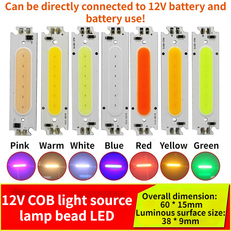 60*15 มม.LED ชิปลูกปัดMulticolor Intensity COB LED Matrixโคมไฟ 2W 3W 5W ...
