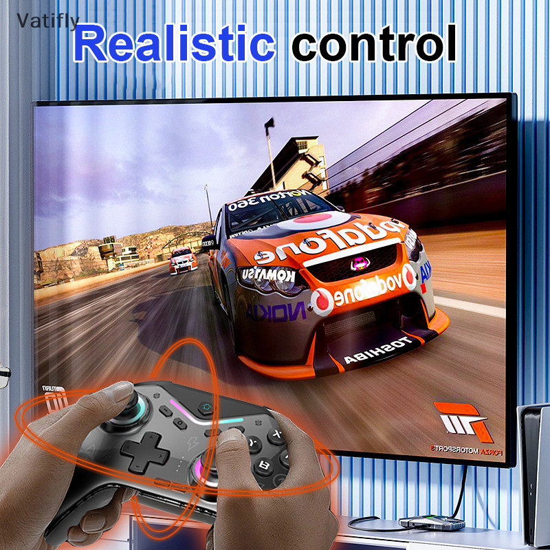 ใหม่ RGB เกมคอนโซลไร้สาย Hall Joy Controller โปรแกรม Gamepad Hall Joy รองรับสวิทช์/ไอน้ํา/IOS ...