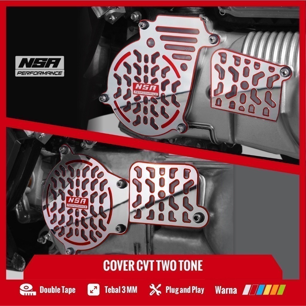 Nsa COVER Cvt TWO TONE Yamaha Nmax Aerox Cvt COVER Yamaha อุปกรณ์ ...