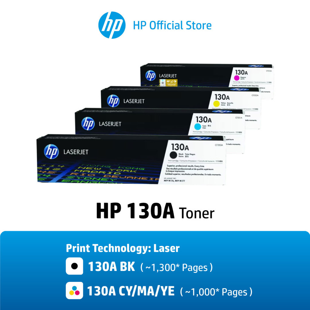 HP M153/M176/M177 Yellow LJ Toner Crtg no. 130A | Shopee Thailand