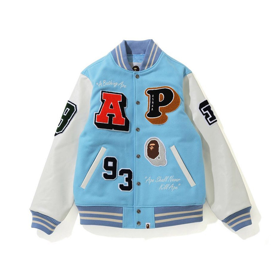 Bape Blue starry sky Jacket Hip H op Bomber Jacket | Shopee Thailand