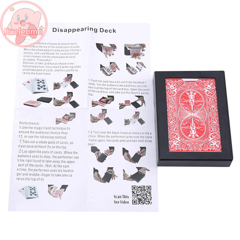 ถูกต้อง ยอดนิยม Magic Poker Disappearing กล่อง Magic Trick สนุก ...