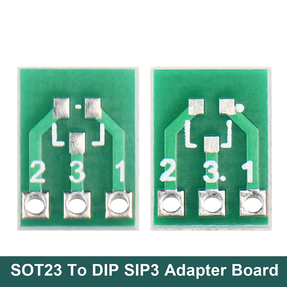 10pcs SOT23 SOT23-3 เปิด SIP3 Double-Side SMD เปิด DIP SIP3 อะแดปเตอร์แปลงแผ่น SOT SIP IC ซ็อกเ ...