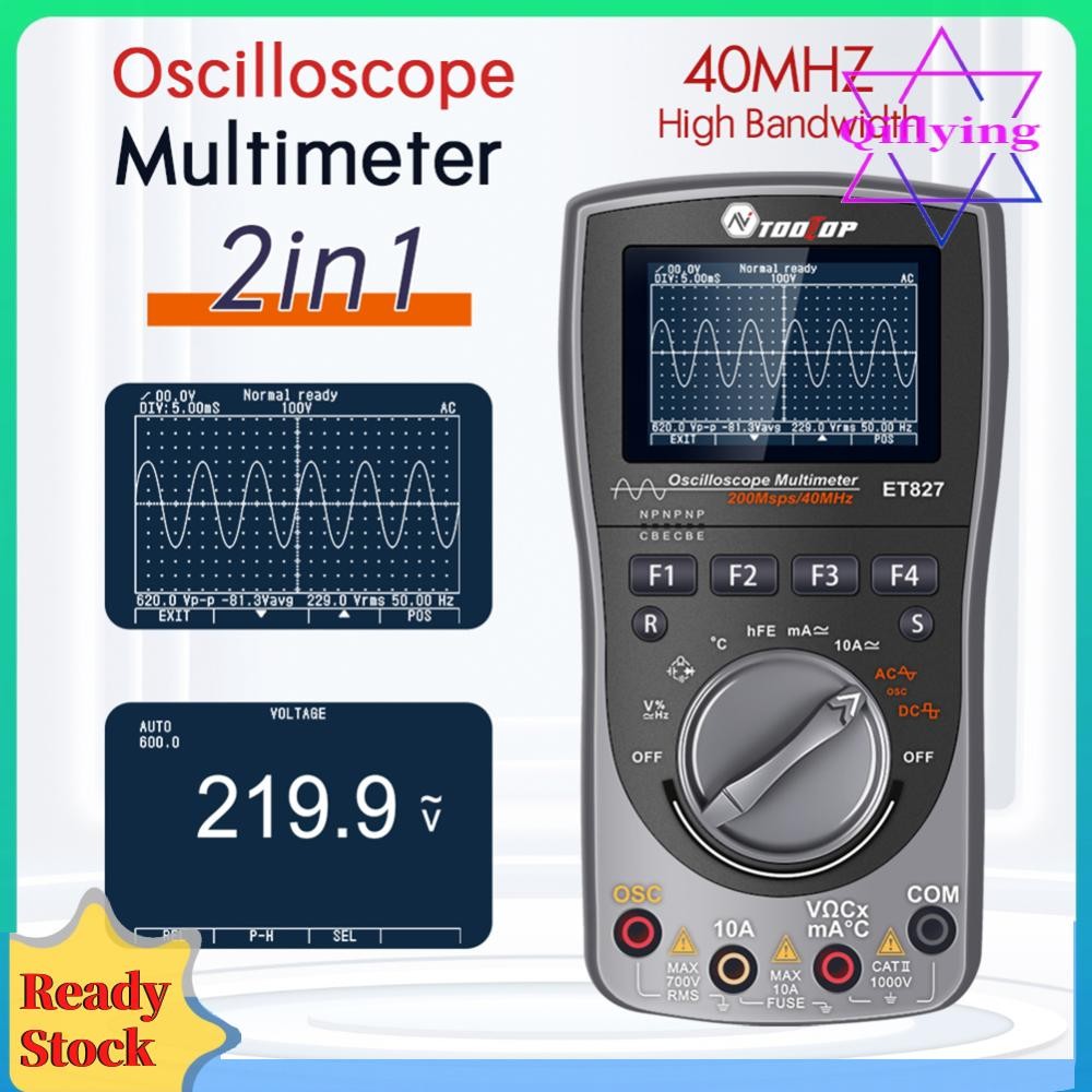 Digital Oscilloscope True RMS Multimeter 6000Counts 200MS/S พร้อมกราฟอะ ...