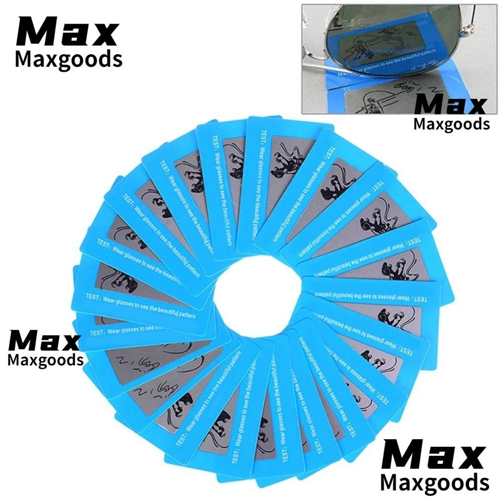 Maxg 100 ชิ้น/เซ็ตแว่นตากันแดดโพลาไรซ์การ์ด,แบบพกพาตกปลารูปแบบPolarized ...