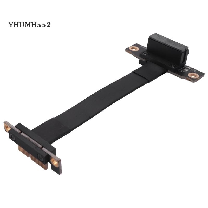 [yhumh002]PCIE X1 Riser Cable Dual มุมขวา 90 องศา PCIe 3.0 X1 ถึง X1 ...