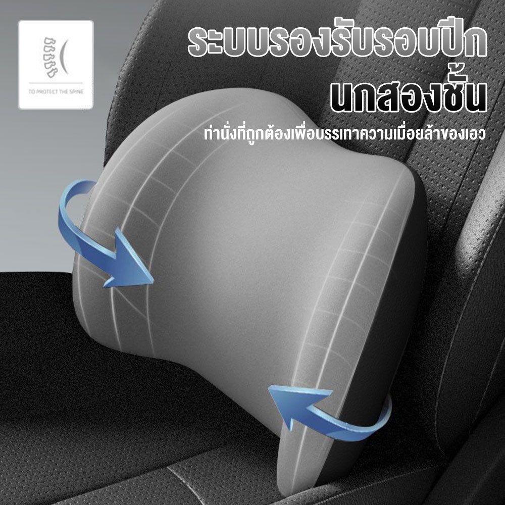 หมอนรองคอ พนักพิงศีรษะ เมมโมรี่โฟม หนังนิ่ม หมอนรองคอรถยนต์ อุปกรณ์เสริม สําหรับรถยนต์ Shopee