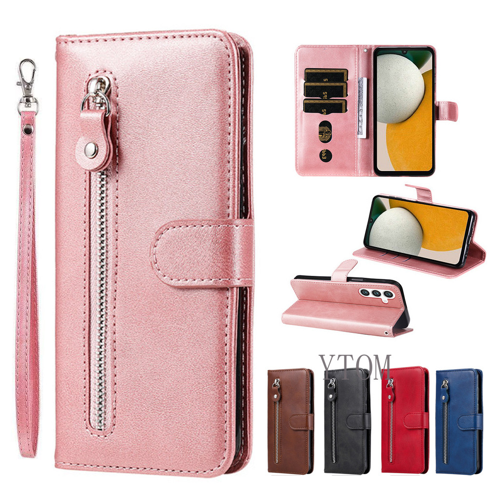 สําหรับ Xiaomi Redmi Note 14 13 Pro Plus 14S 13R PU หนังซิปกระเป๋า ...