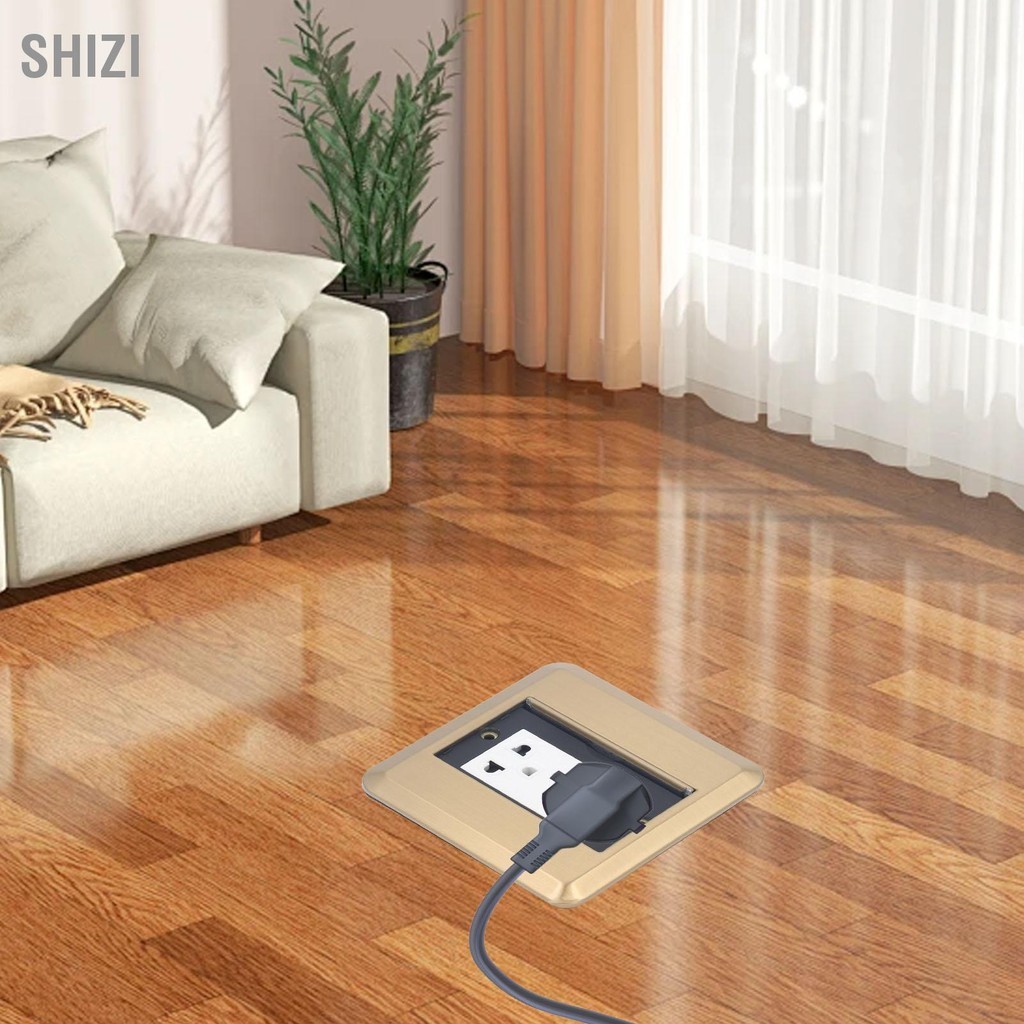 ShiZi เต้าเสียบไฟฟ้าแบบตั้งพื้นมัลติฟังก์ชั่นสแตนเลสแบบฝังปิดภาคเรียน ...