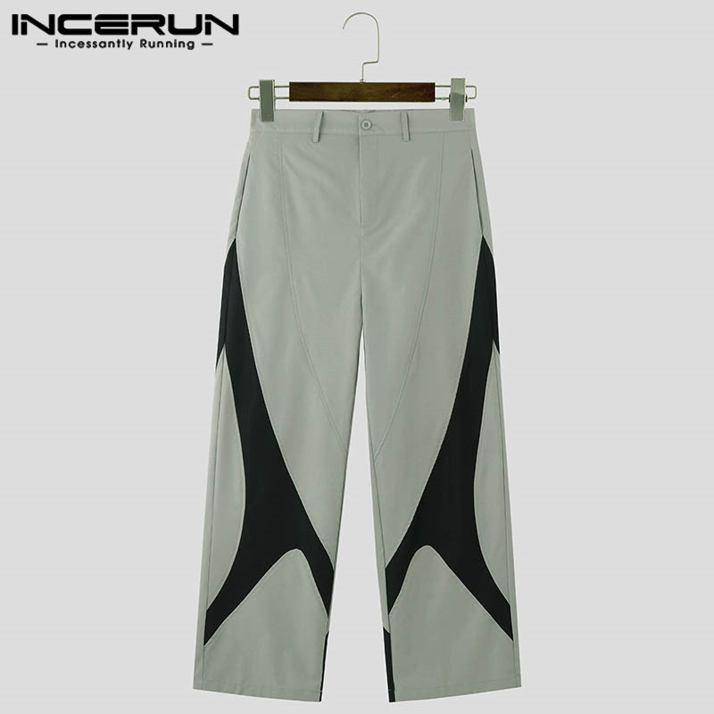 Incerun กางเกงประกบผู้ชาย destructive | Shopee Thailand