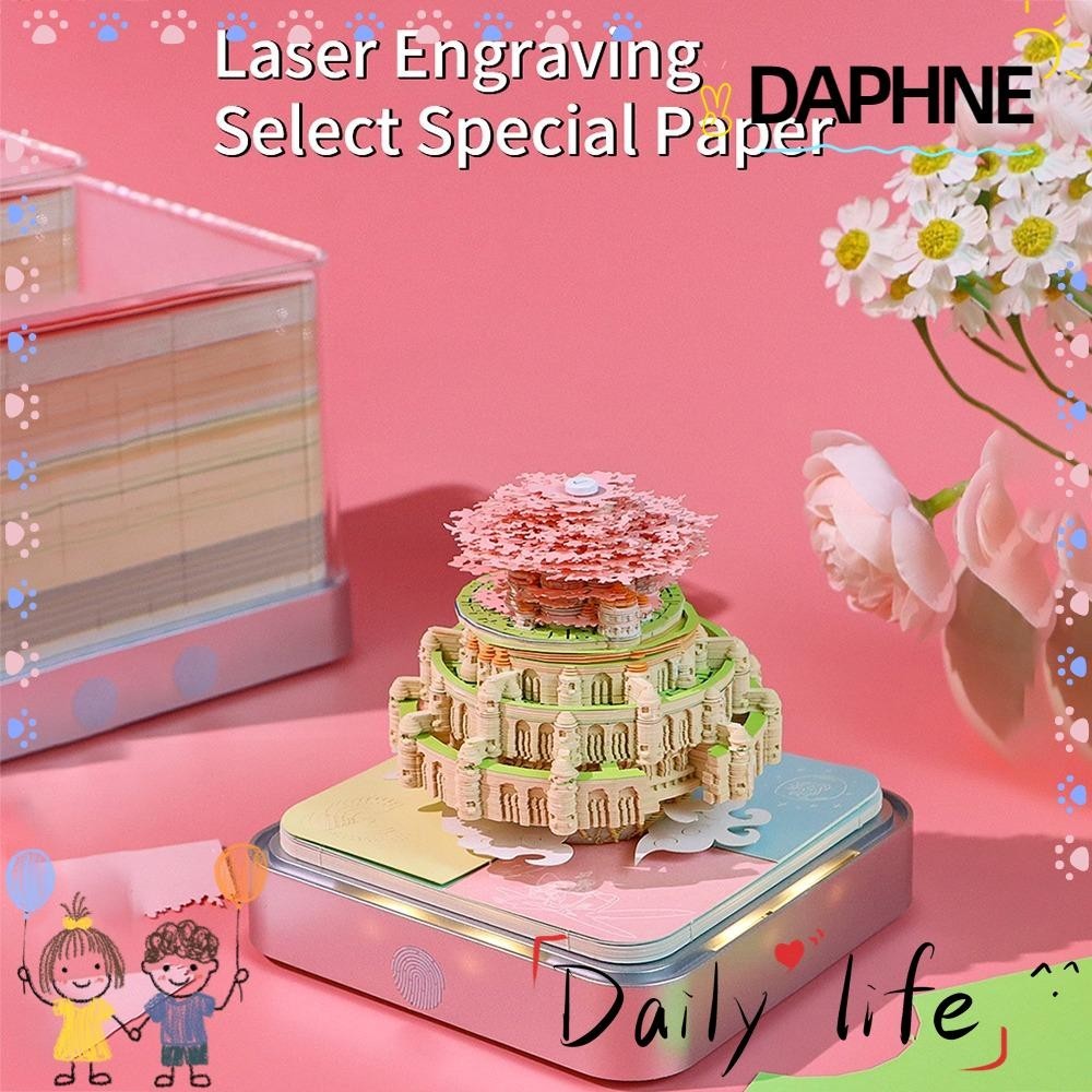Daphne Sticky Note Pad, กระดาษแกะสลักรุ่น Notepad ประณีต Memo Pad ...