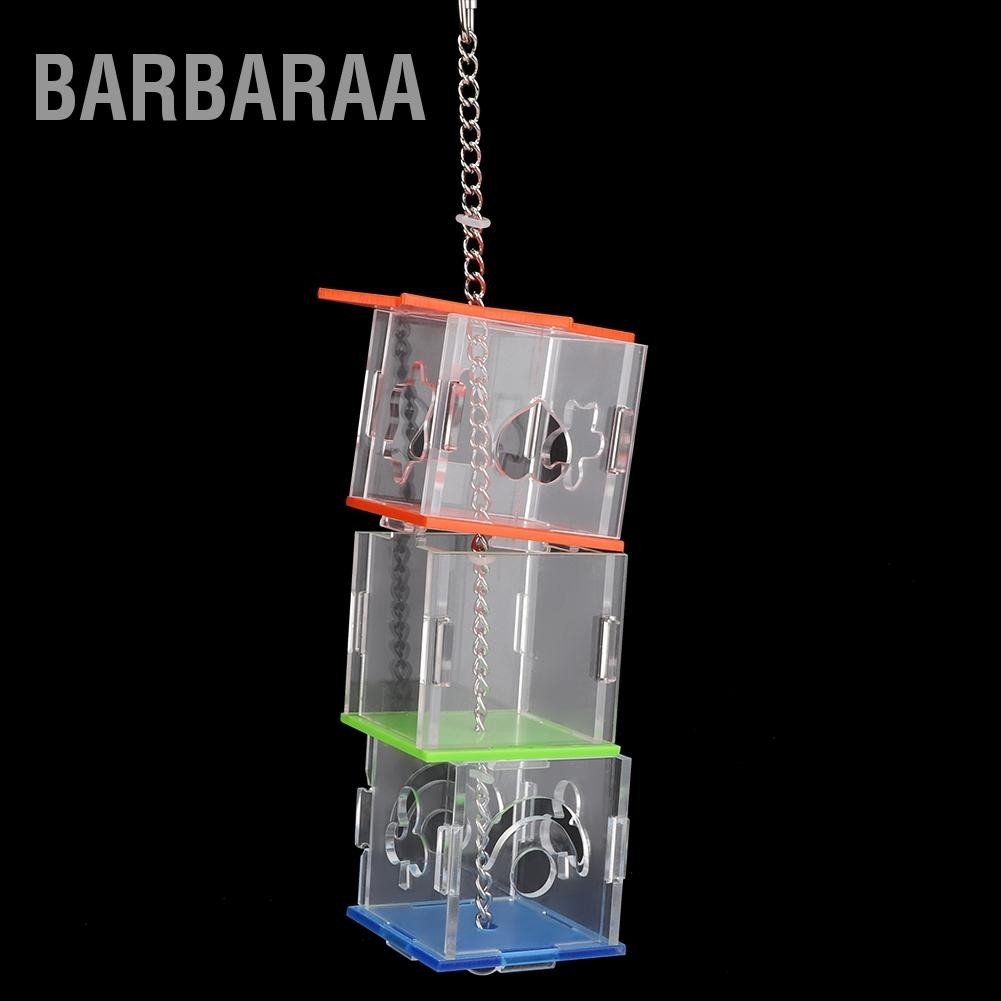 Barbaraa Multilayer Bird Parrot Forage กล่องแขวนรักษา Foraging ของเล่น ...