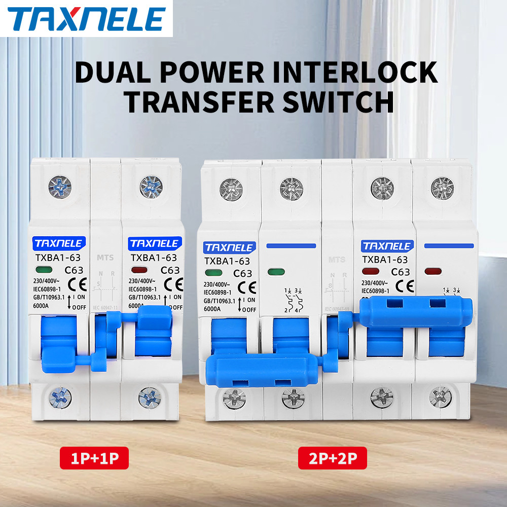 Taxnele MTS 1P + 1P 2P AC คู่มือ Transfer สวิทช์ Circuit Breaker ...