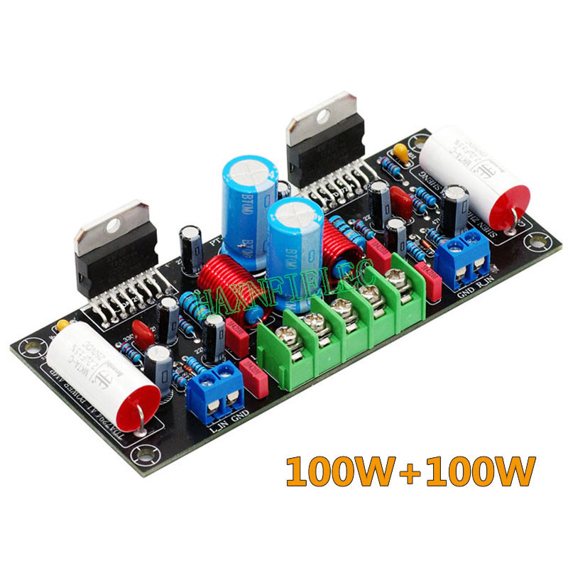 TDA7294 Dual Channel Stereo HIFI Audio Power Amplifier Board 100W+100W Home Audio AMP DIY ...