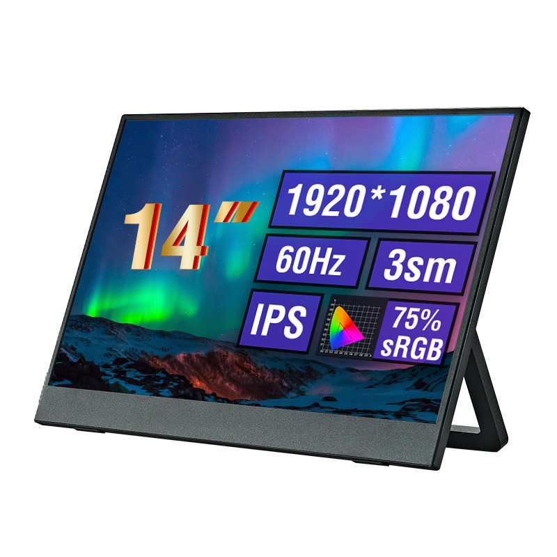 Anmite 14 "Touch Portable Monitor 1080P สําหรับแล็ปท็อป Usb Type-c HDMI ...