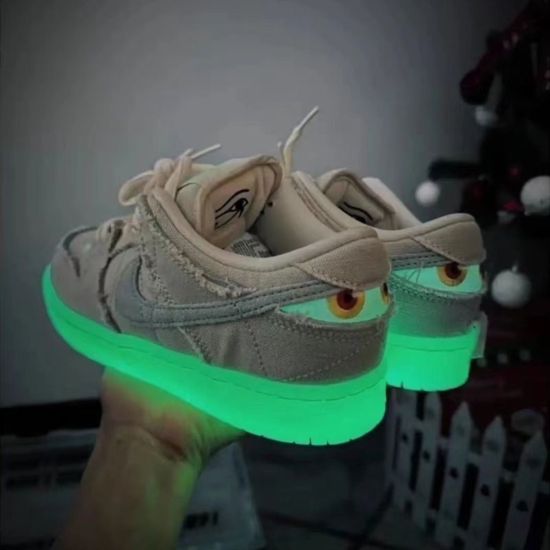 Pure Original หนาลิ้น Dunk Beige ฮาโลวีน Mummy รองเท้า Tear-Off ...