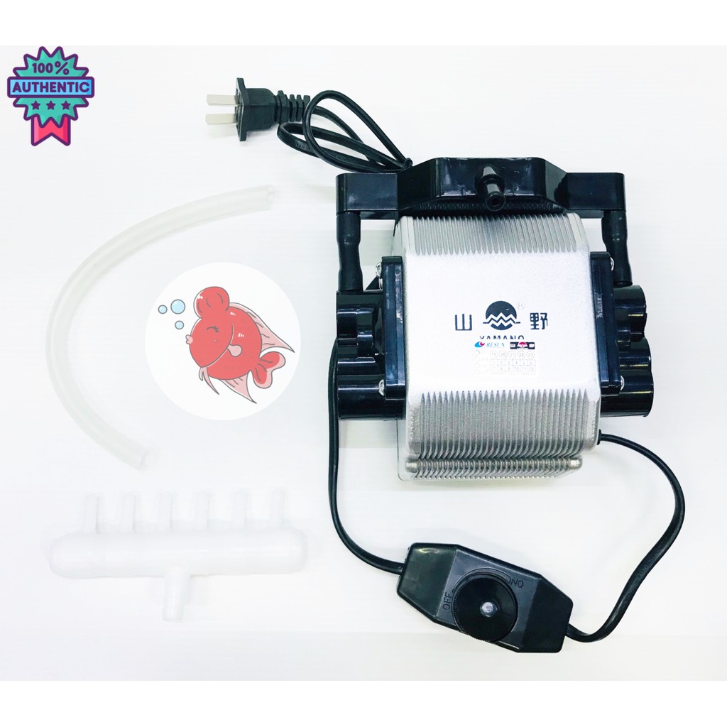 ปั๊มลม ปั๊มออกซิเจน ยามาโน่ Yamano LP 30A ปั๊มลมแเงีย ตัวเล็กแรงดี มีตัวหมุนปรัแรงเาลม ใช้ได้กั ...