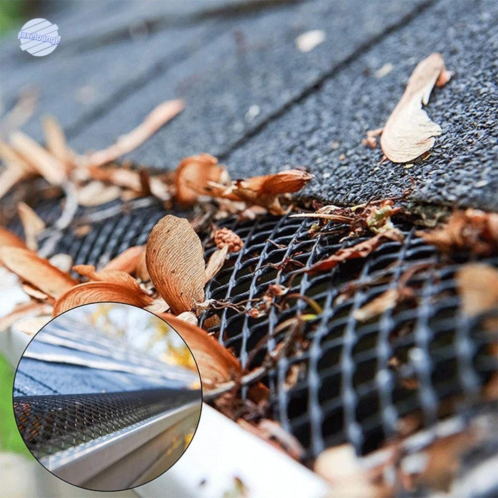 หน้าจอ LUXELUNGE Gutter, Grid Keep Smooth Draining Gutter Mesh, พลาสติก ...