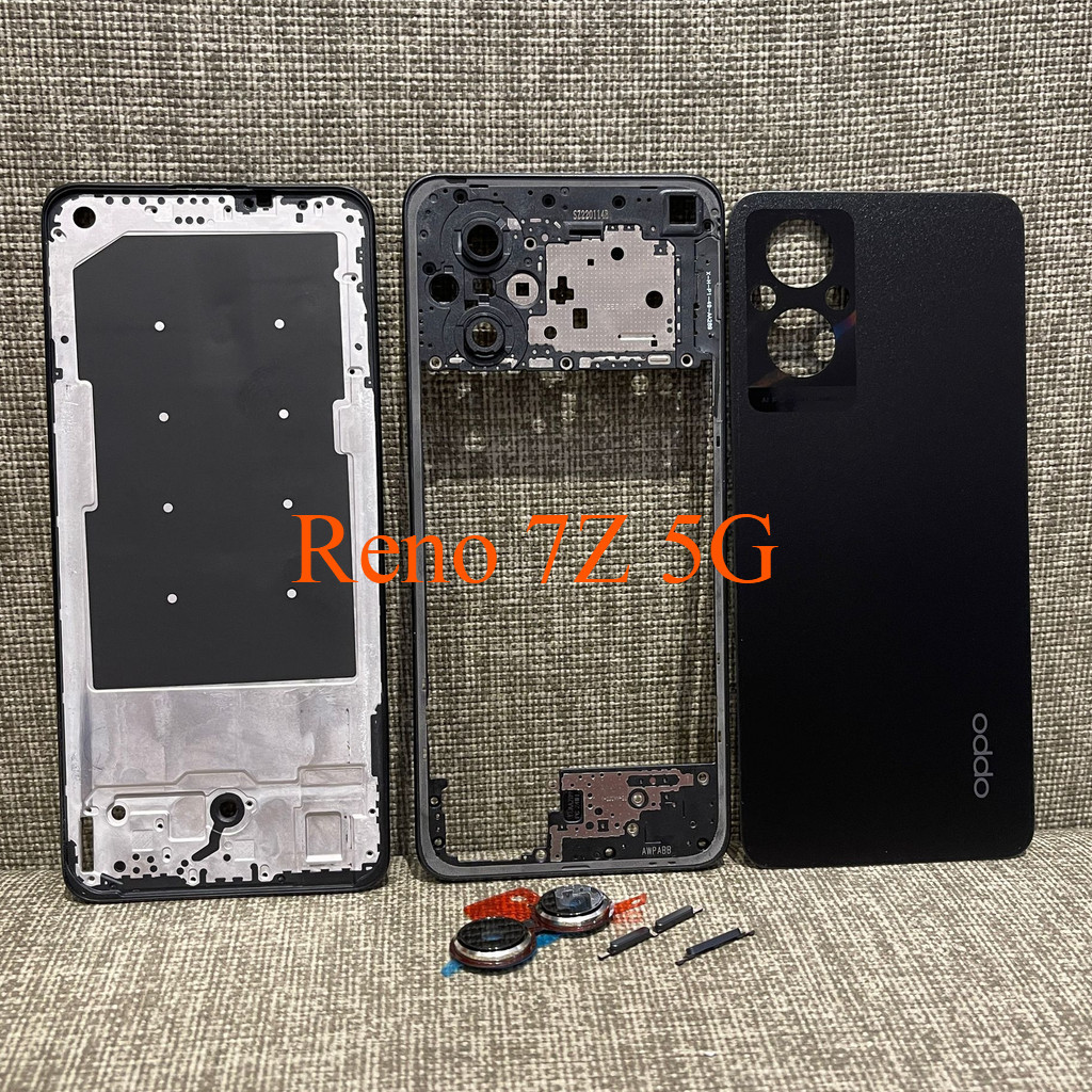 สําหรับ OPPO Reno 7Z 5G CPH2371 LCD กรอบด้านหน้า Bezel ฝาหลังแบตเตอรี่ ...
