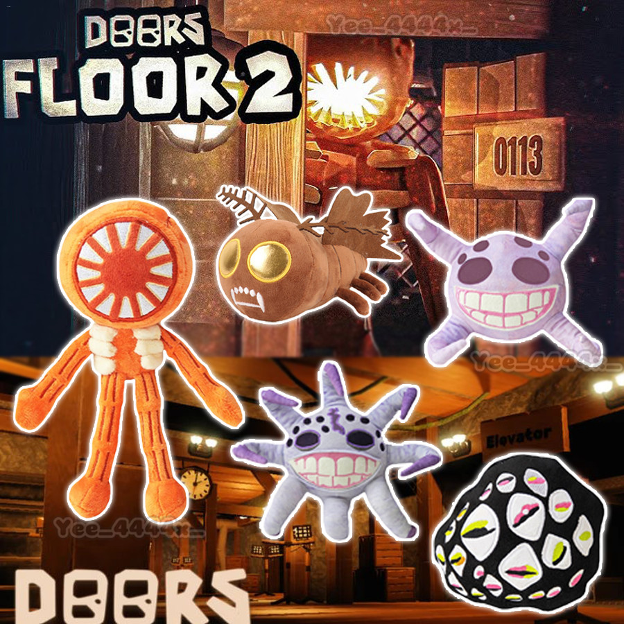 Doors Floor 2 ตุ๊กตาผ้าขนนุ่ม | อุปกรณ์ต่อพ่วงเกมสยองขวัญ Doors Floor 2 ...