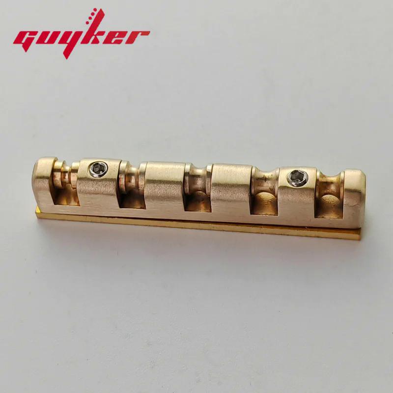 Height Adjustable 45mm Brass Roller Guitar Nut Replacement for 5 String ...
