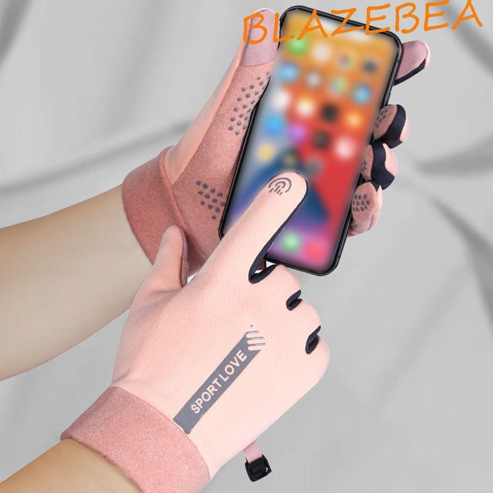 Blazebea ถุงมือเต็มนิ้ว,เย็นความต้านทานความร้อนขนแกะถุงมือฤดูหนาว,ทนทาน Anti-lost Buckle Warm ...