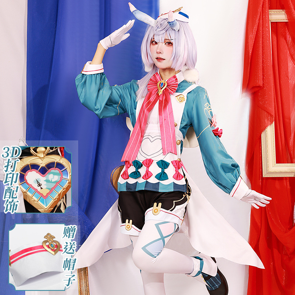 Kito Yuanshen cos ชุดสองมิติอะนิเมะเกมชุด Loli ชุด Fengdan Sigwen คอสเ ...