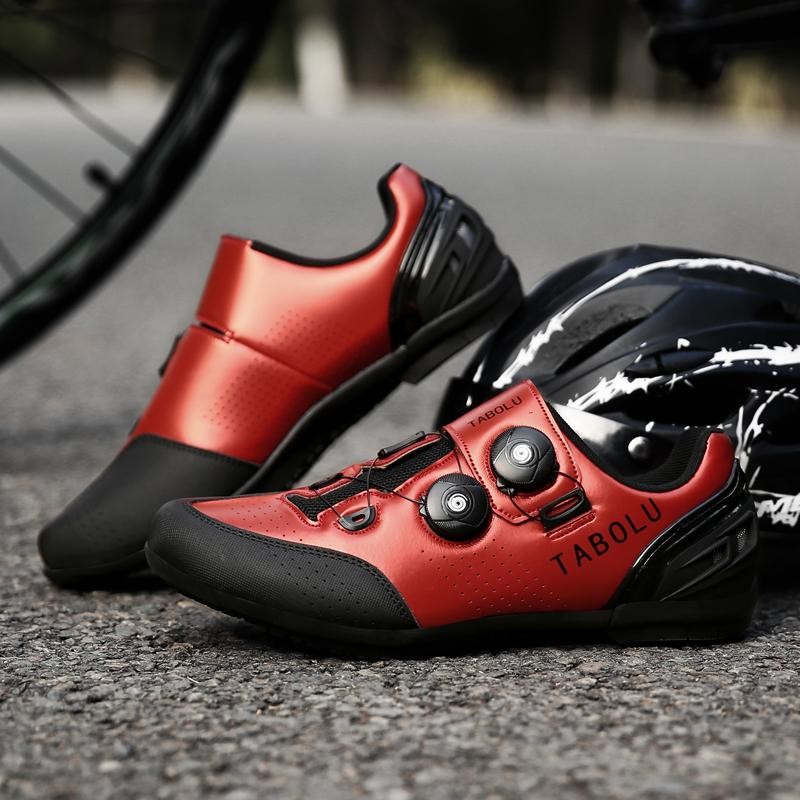 ขี่จักรยานรองเท้ากีฬาพื้นยางรองเท้า lockless เหมาะกับการปั่นจักรยานเสือภูเขาสำหรับผู้ชายขนาด36 ...