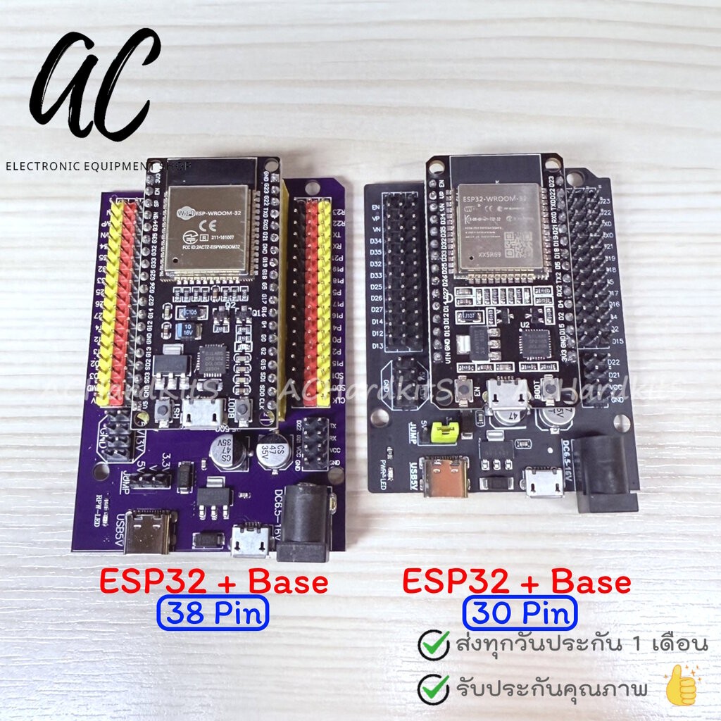 ESP32 WiFi Node32s ESP-32 ESP-32S NodeMCU Bluetooth Dual Cores รุ่น 30 ...