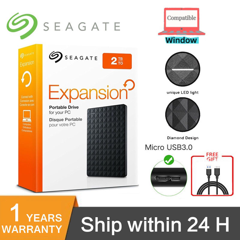 Seagate External Harddisk 1TB 2TB 4TB 2.5" HDD USB 3.0 ฮาร์ดดิสก์แบบพกพา Hard Drive ฮาร์ดไดรฟ์ ...