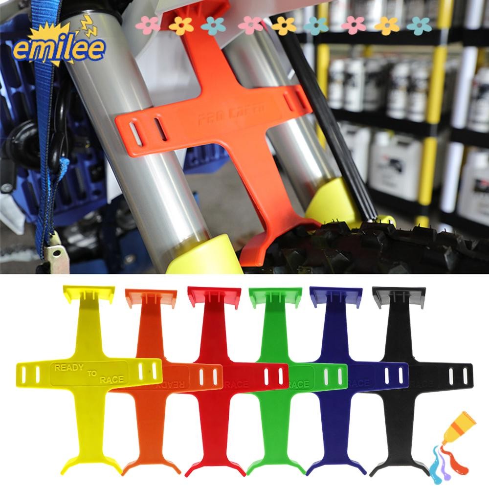 EMILEE โช้คอัพรถจักรยานยนต์ Universal Fork Guard Suspension Mounts ...