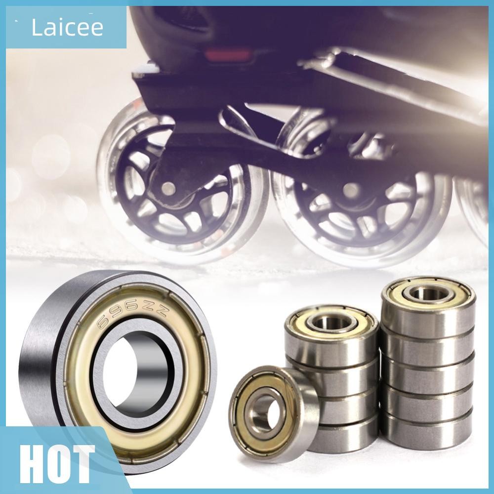 [Laicee.th] ตลับลูกปืน 100 ชิ้นตลับลูกปืนสเก็ตบอร์ดเหล็กคาร์บอนสําหรับอินไลน์สเก็ตสกู๊ตเตอร์ ...