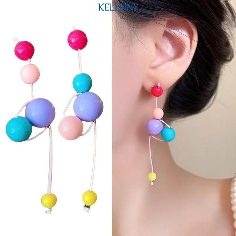 Kelln ต่างหูลูกปัดสีสันสดใส พร้อมดีไซน์.eye-catching earrings | Shopee ...