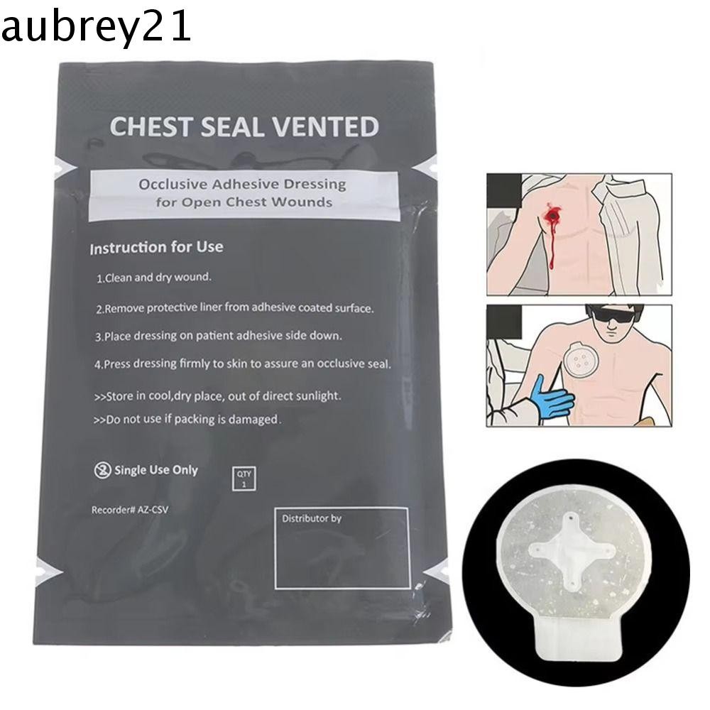 AUBREY1 Vent Chest Seal - ยึดเกาะแน่นด้วยกาวโปร่งใส อุปกรณ์การแพทย์ ...