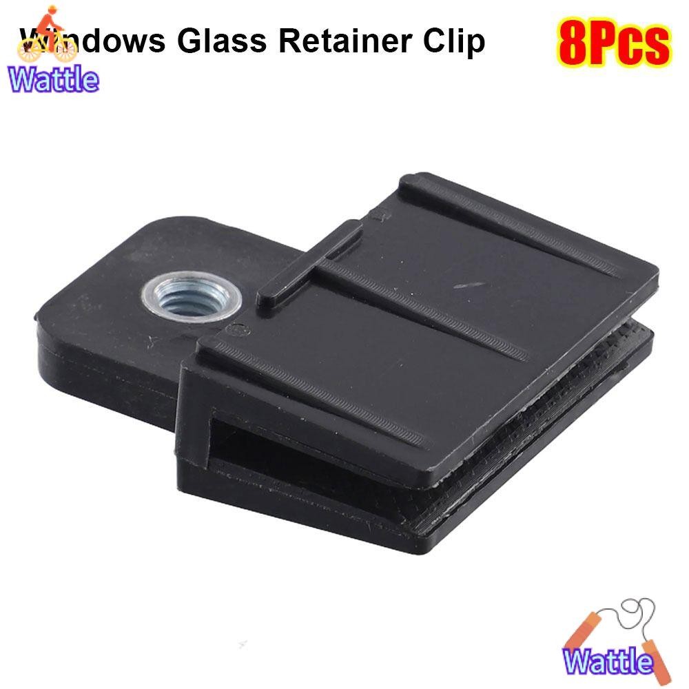 WATTLE 8 ชิ้น Windows Glass Retainer คลิป, 5 มม.เส้นผ่านศูนย์กลางรู ...