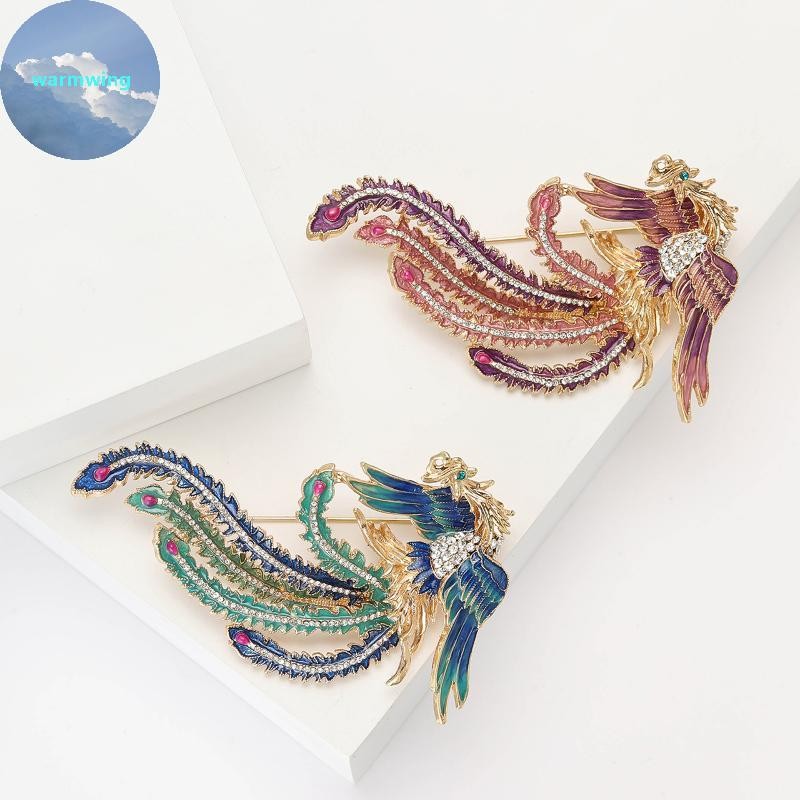 Warmwing เข็มกลัดแบบเคลือบสัตว์นกฟีนิกซ์ เหมาะสำหรับทั้งชายและหญิง | Shopee Thailand