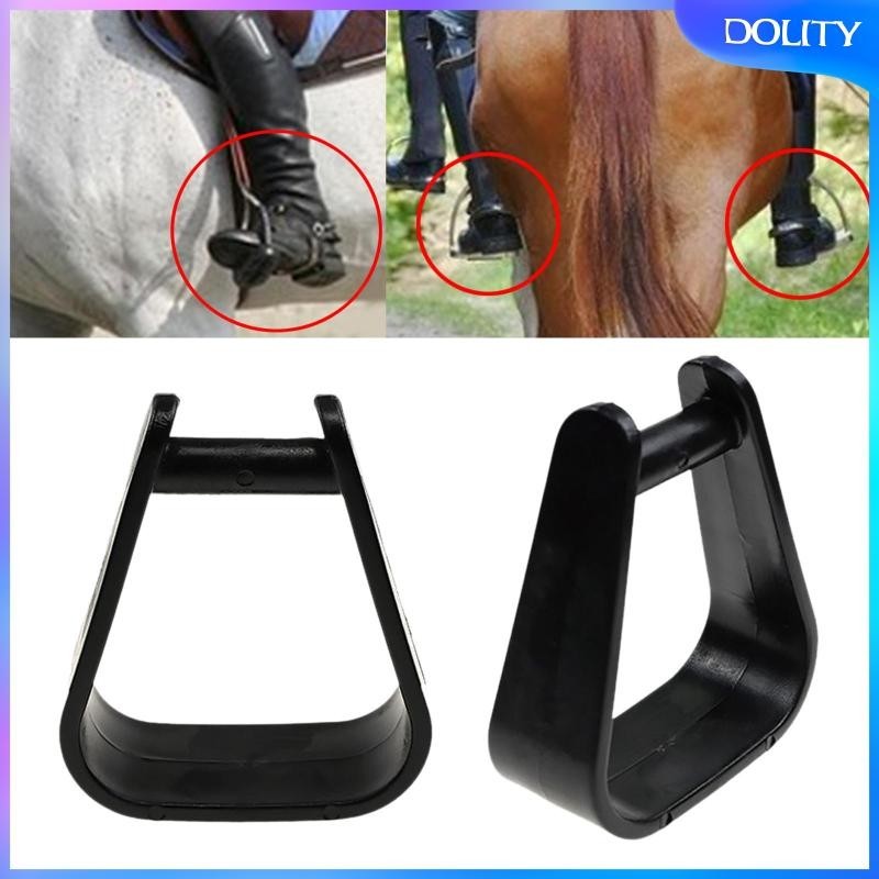 [dolity] Kids Stirrups Black 2 Pieces Western Stirrups สําหรับขี่ม้าขี่ ...