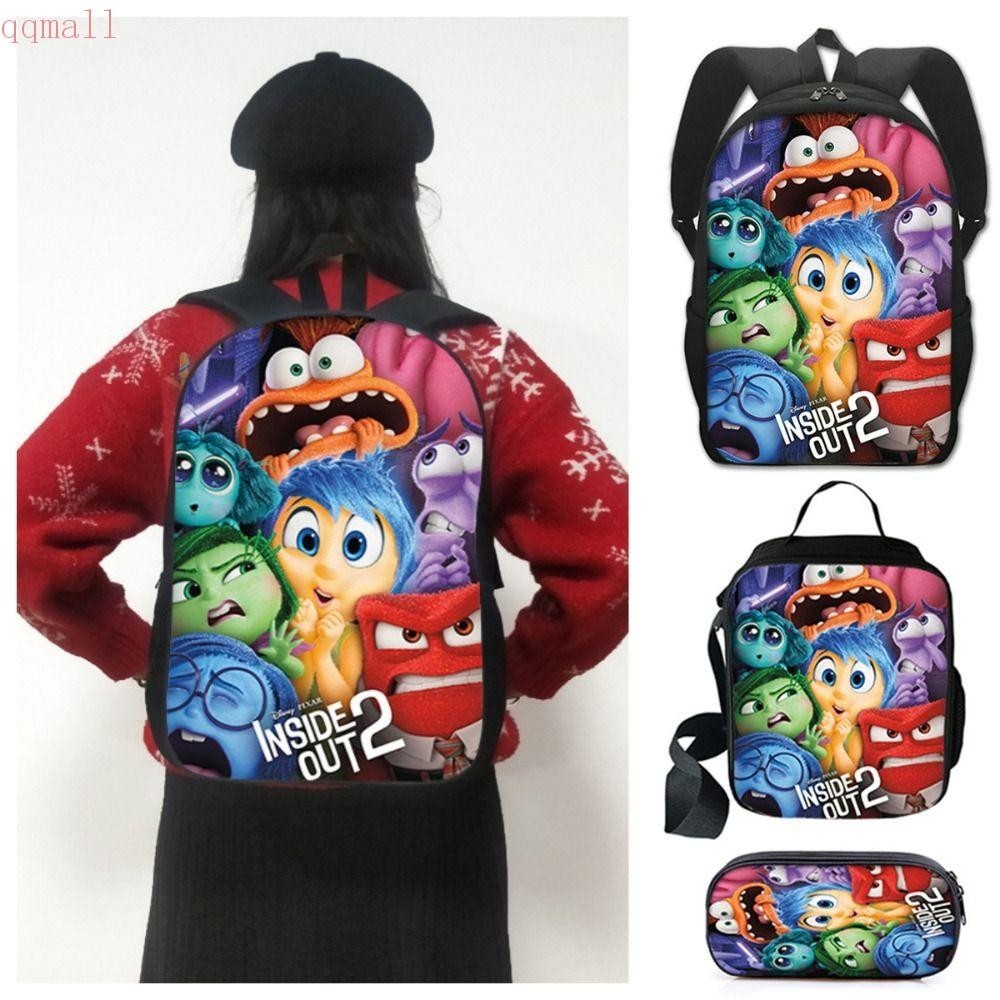 Qqmall Inside Out Backpack, กระเป๋าปากกา Joy Sadness School Bag, Lovely ...